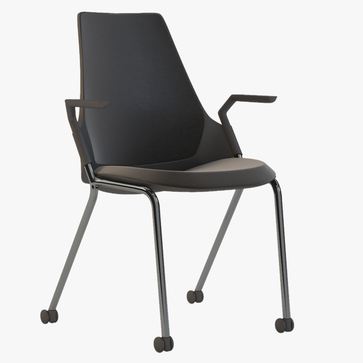 Sayl Side Chair 4 Leg Base 3D model | CGTrader