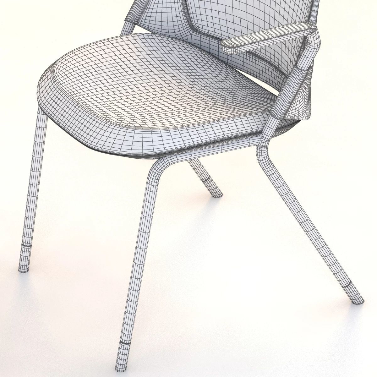 Sayl Side Chair 4 Leg Base 3D model | CGTrader