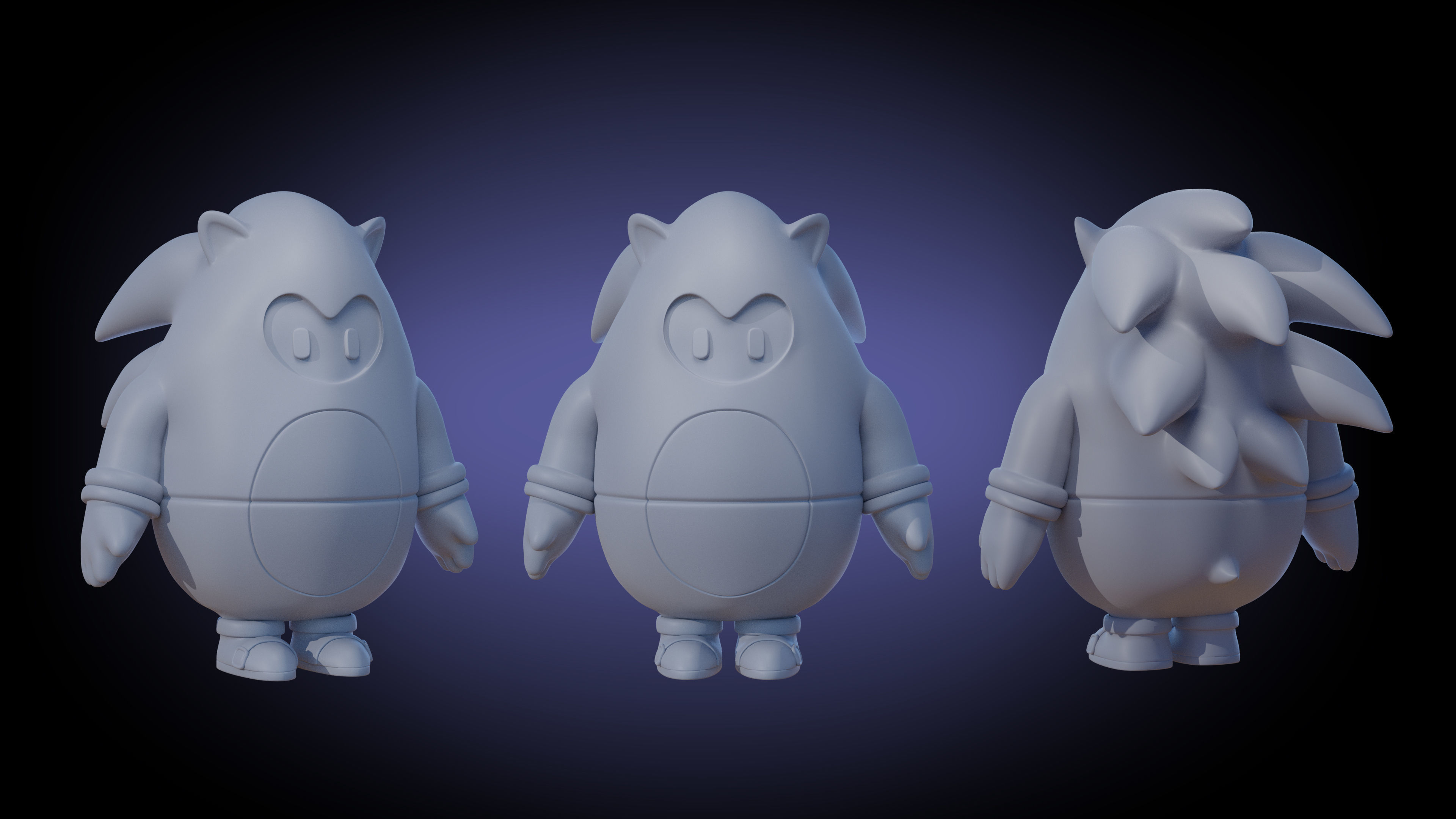 Sonic Fall Guys 3D model 3D printable | CGTrader