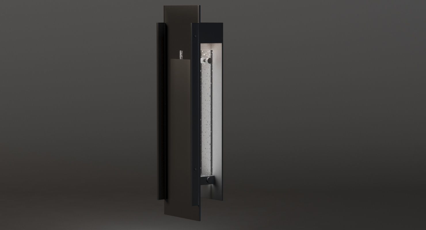 River Path Led Outdoor Wall Light Bkt 3D model | CGTrader