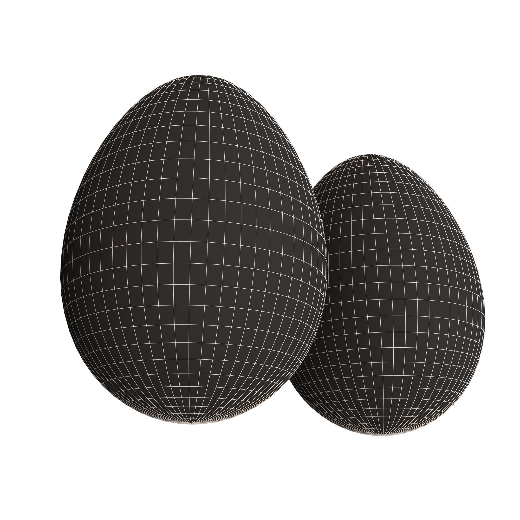 Eggs 3d Model two 3D model | CGTrader