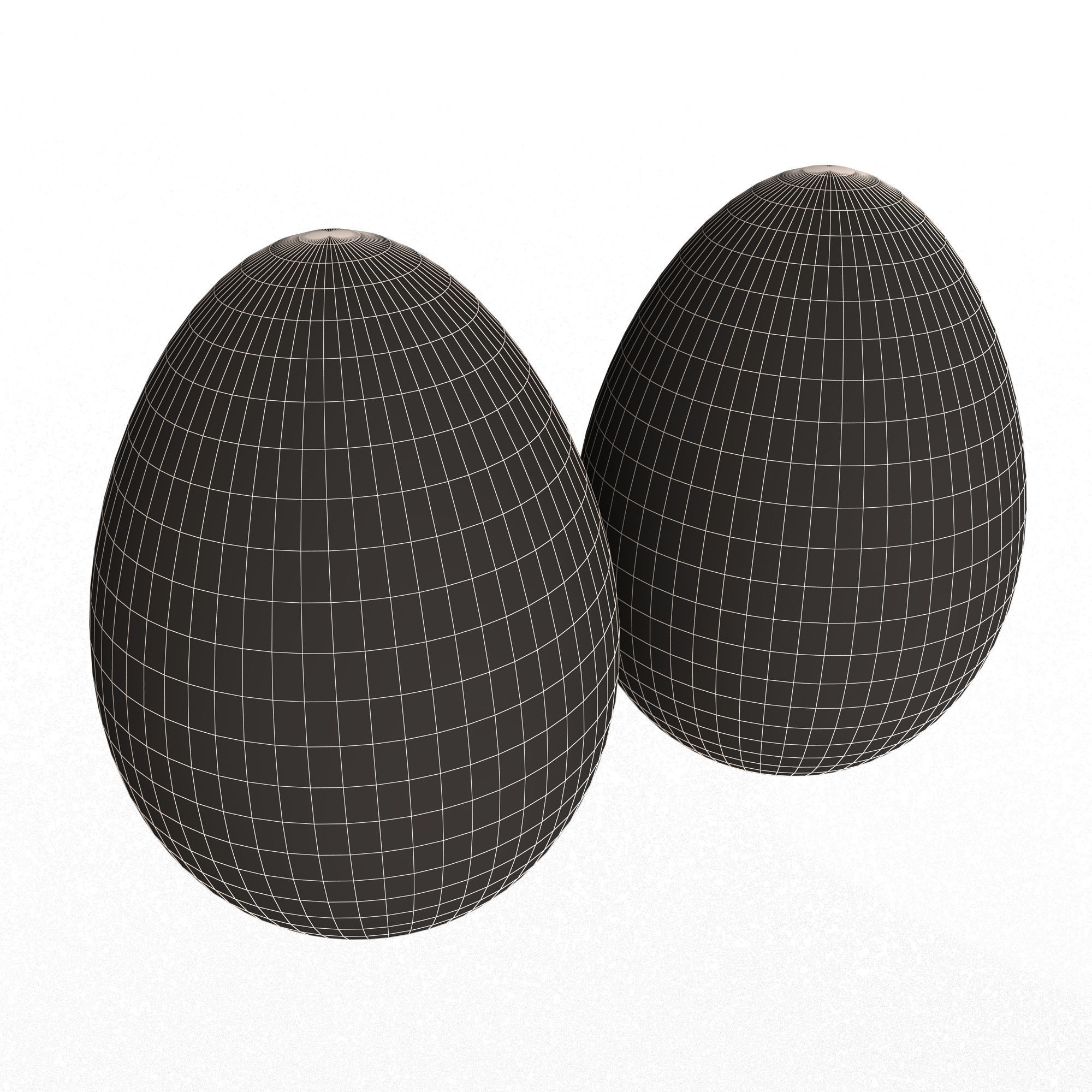 Eggs 3d Model two 3D model | CGTrader