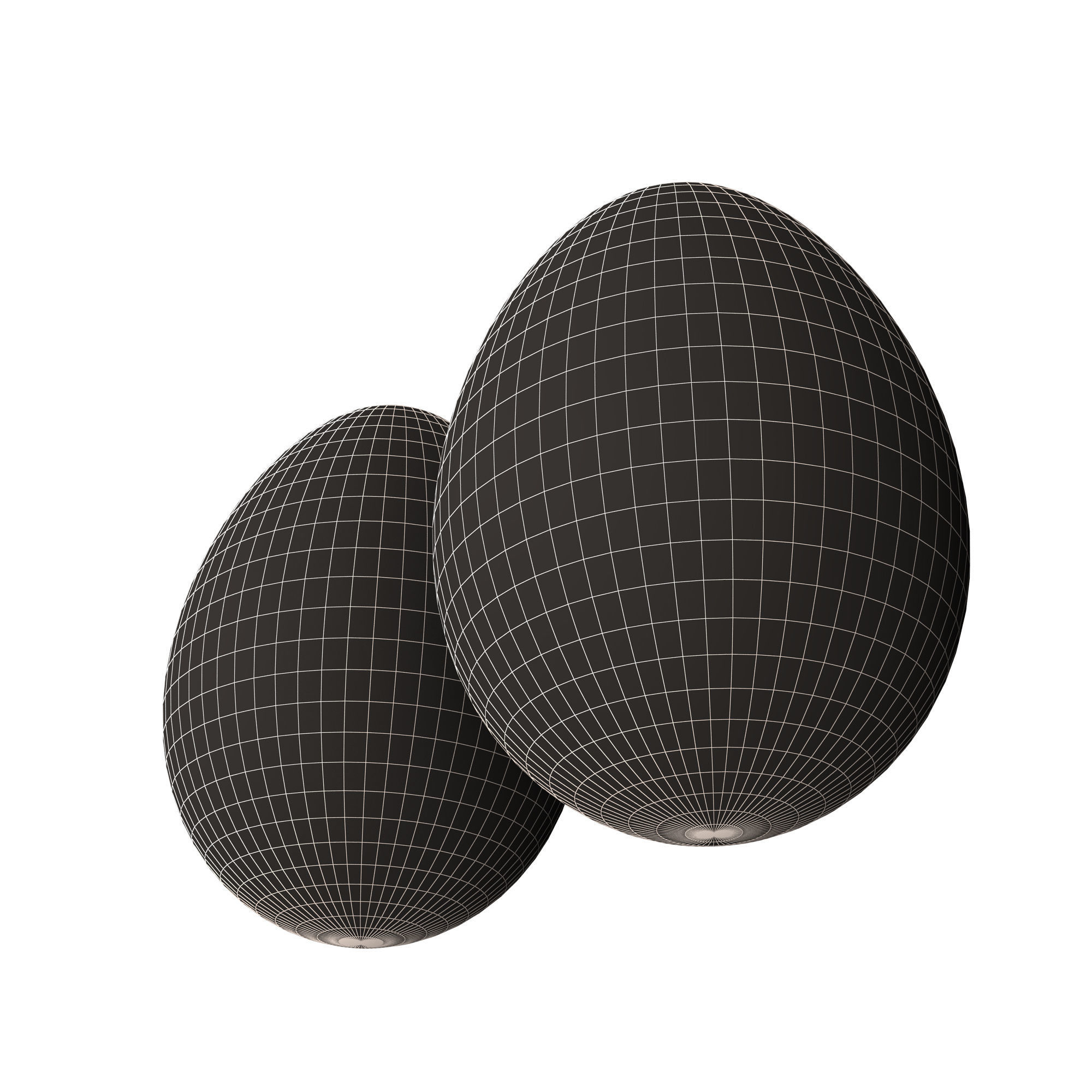 Eggs 3d Model two 3D model | CGTrader