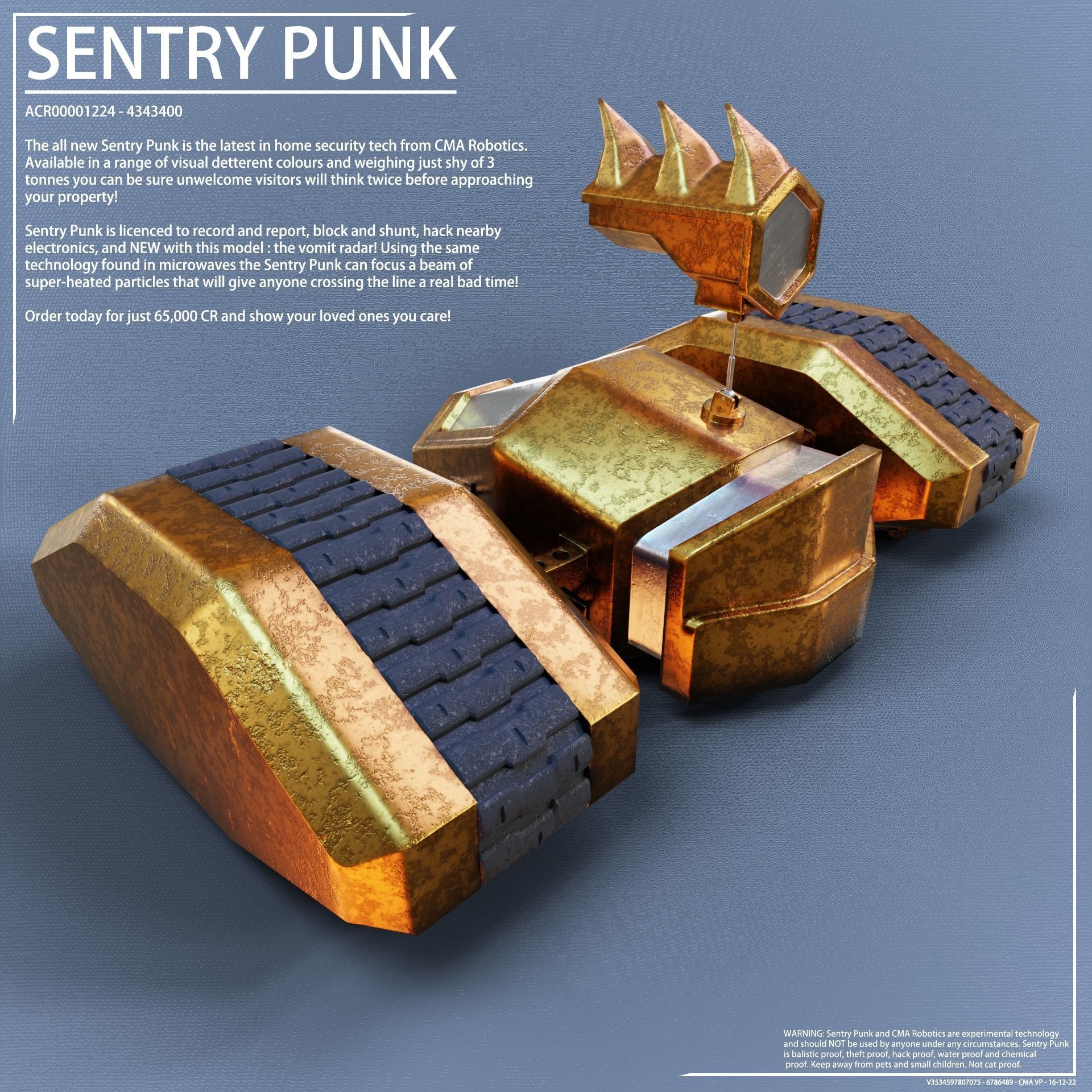 3D model Sentry Punk VR / AR / low-poly | CGTrader