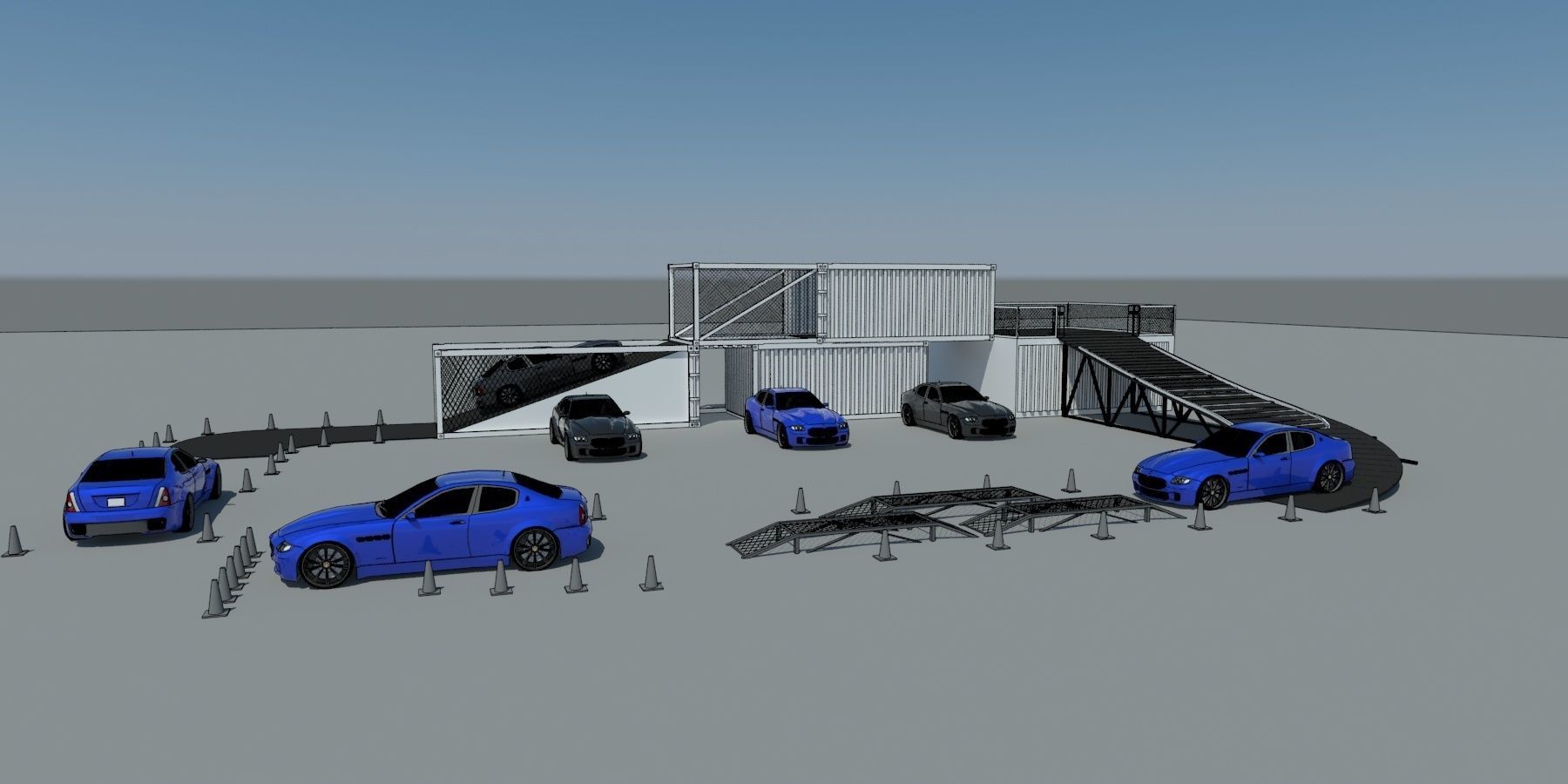 Car test drive route 3D model | CGTrader