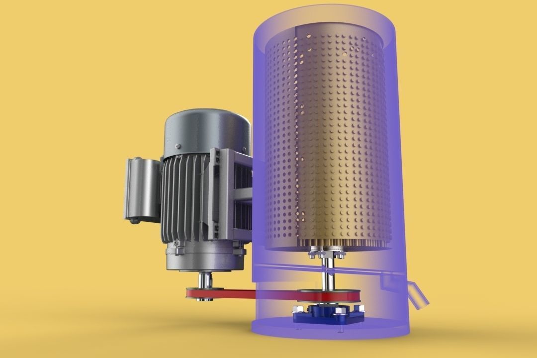 CENTRIFUGAL SPIN SPINNER DRYER MINI HYDRO OIL DRYER MACHINE 3D model ...