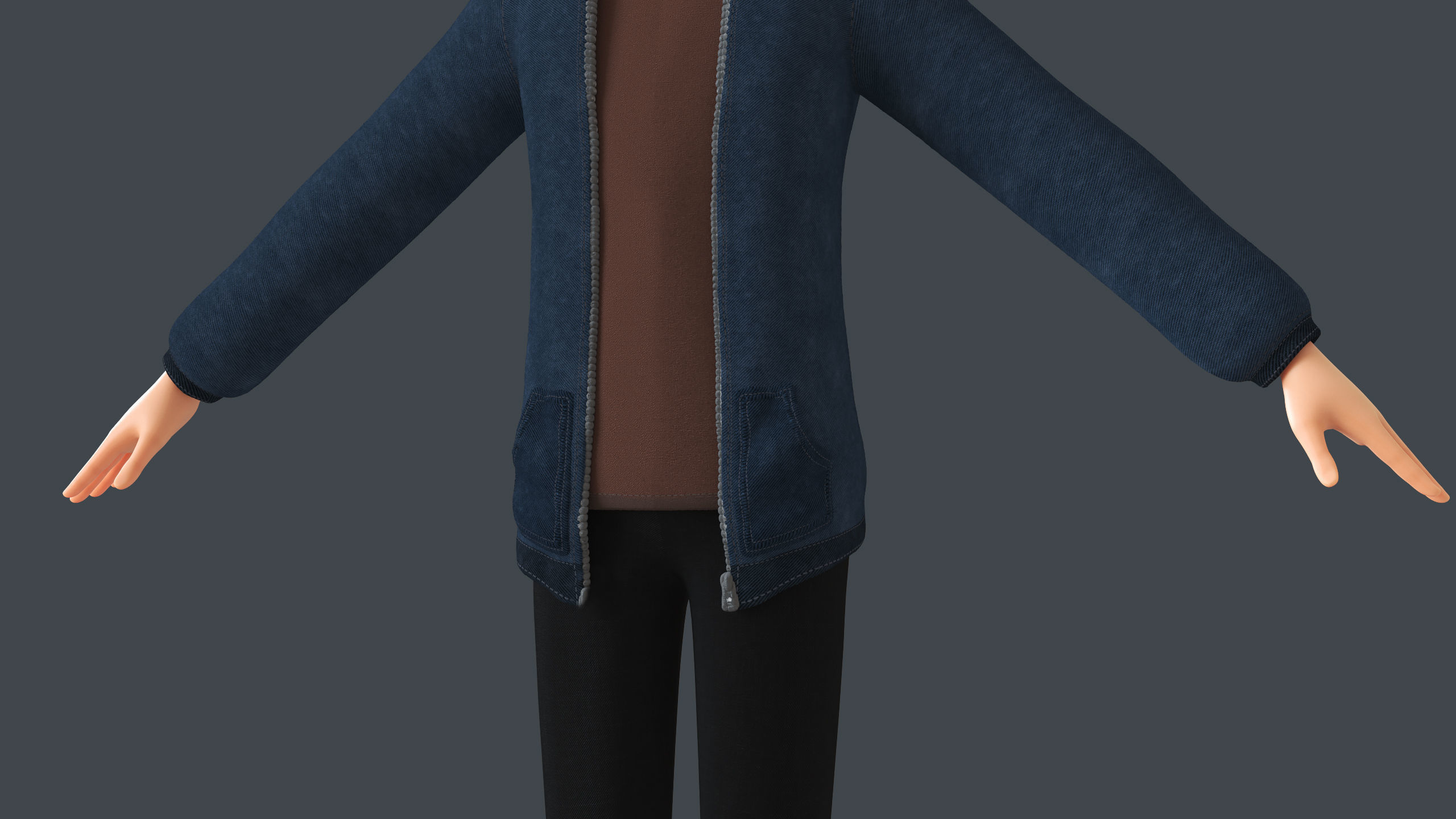 Cartoon Teen Boy - College Student 3D model rigged | CGTrader