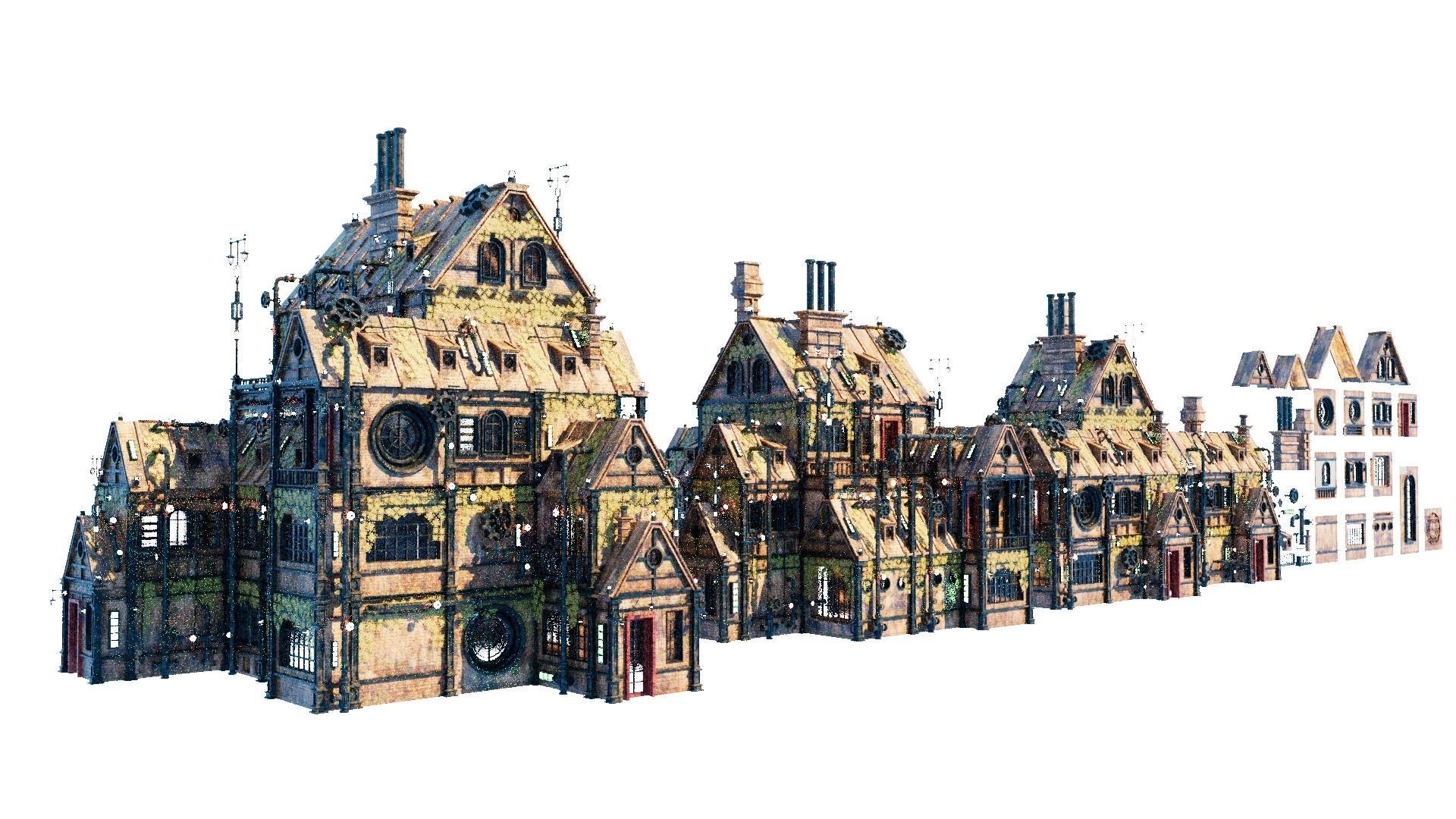 Steampunk Architecture 3D model | CGTrader