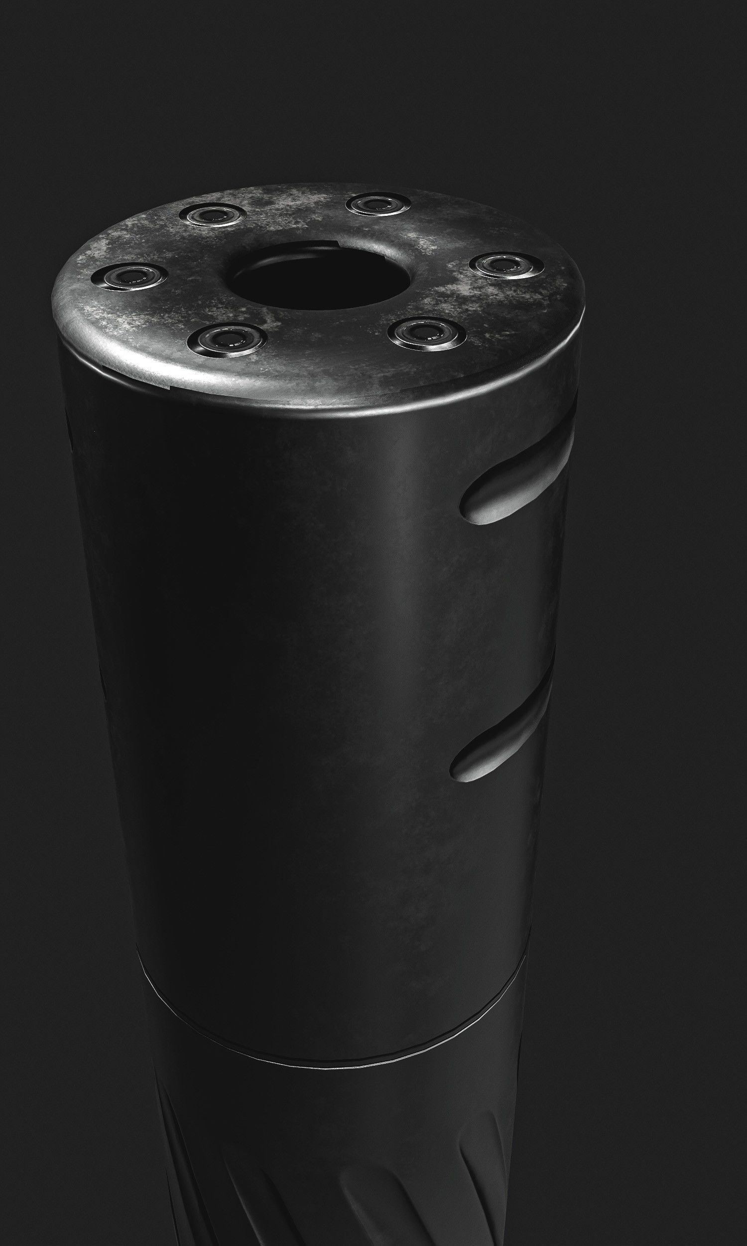 3D model Gun Silencer VR / AR / low-poly | CGTrader