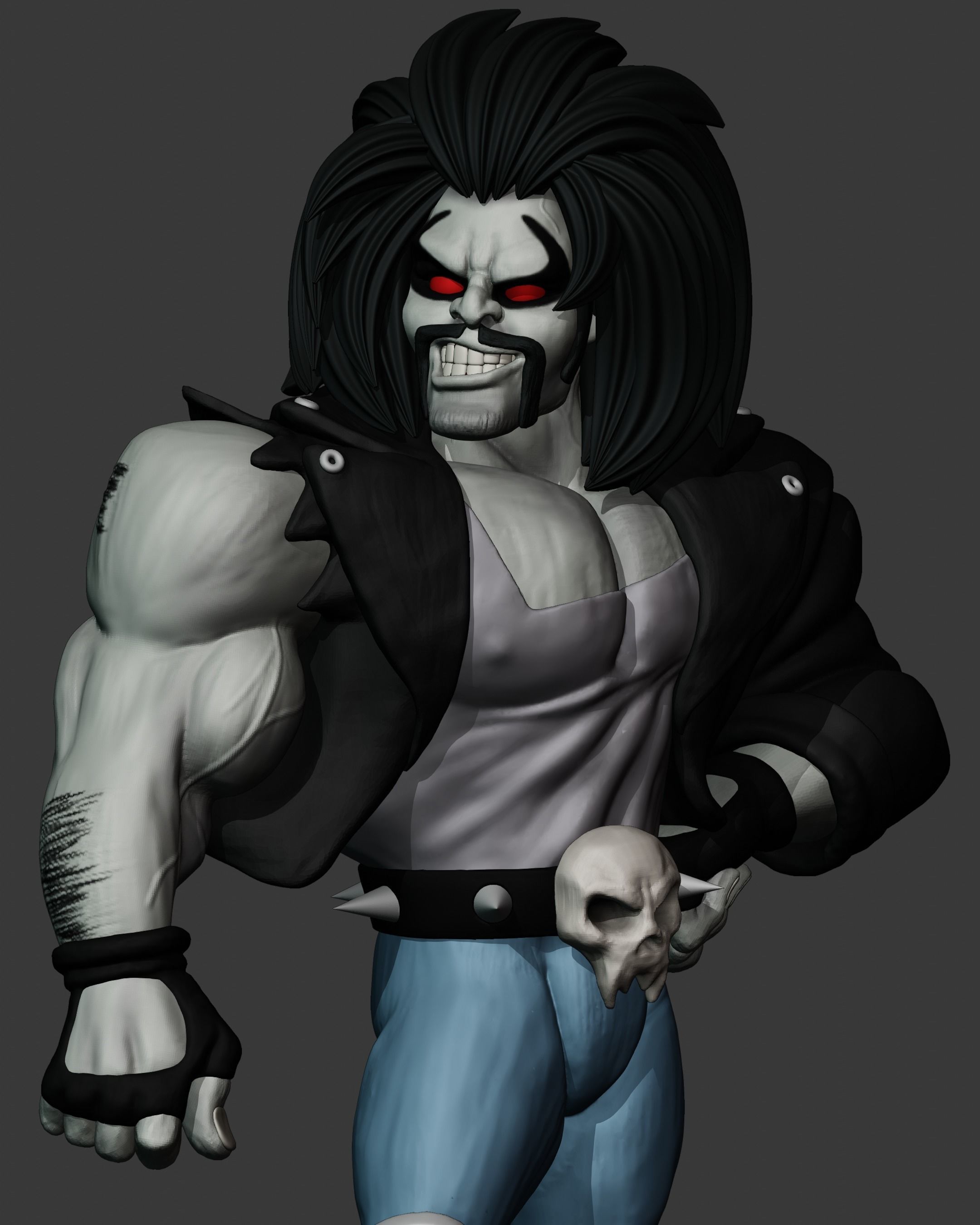 lobo dc comics 3D model 3D printable | CGTrader