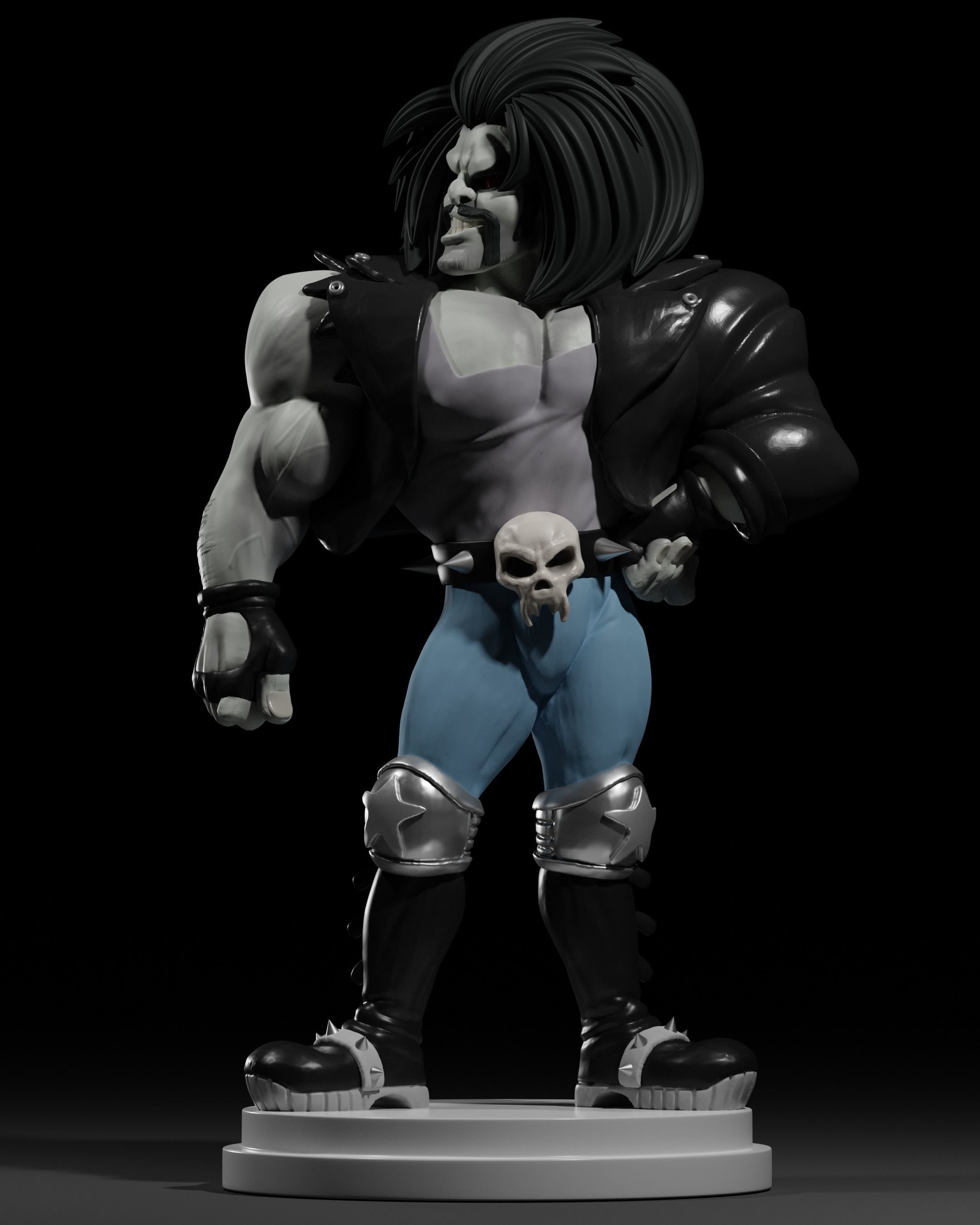 lobo dc comics 3D model 3D printable | CGTrader
