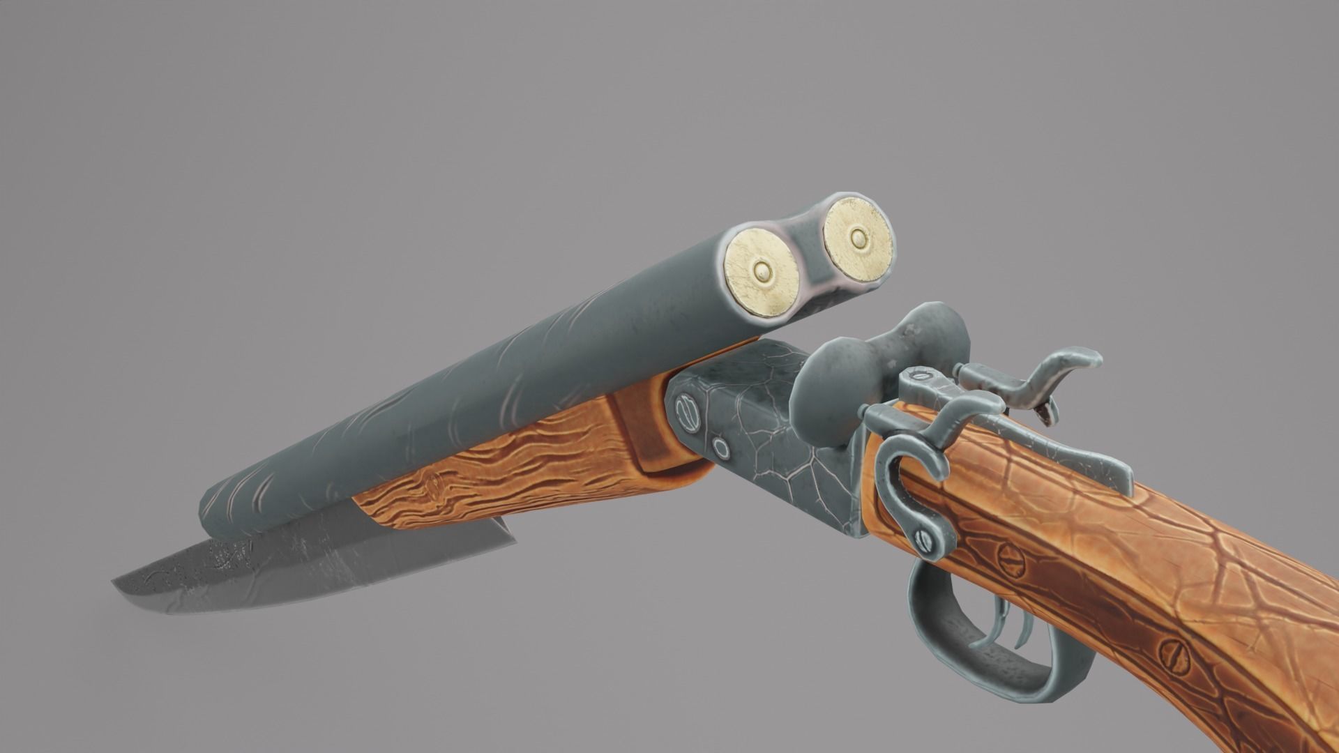 3D model Gun Stylized VR / AR / low-poly | CGTrader