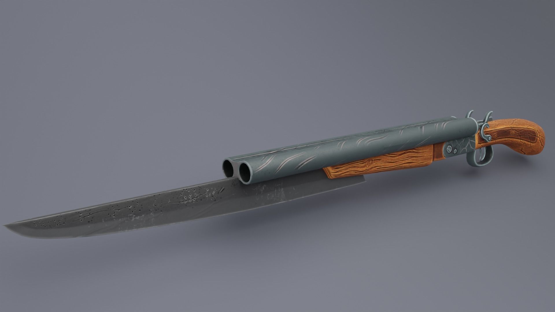 3D model Gun Stylized VR / AR / low-poly | CGTrader