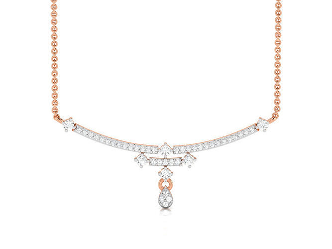Light Weight Diamond Necklace 3dm renders details 3D model 3D printable ...