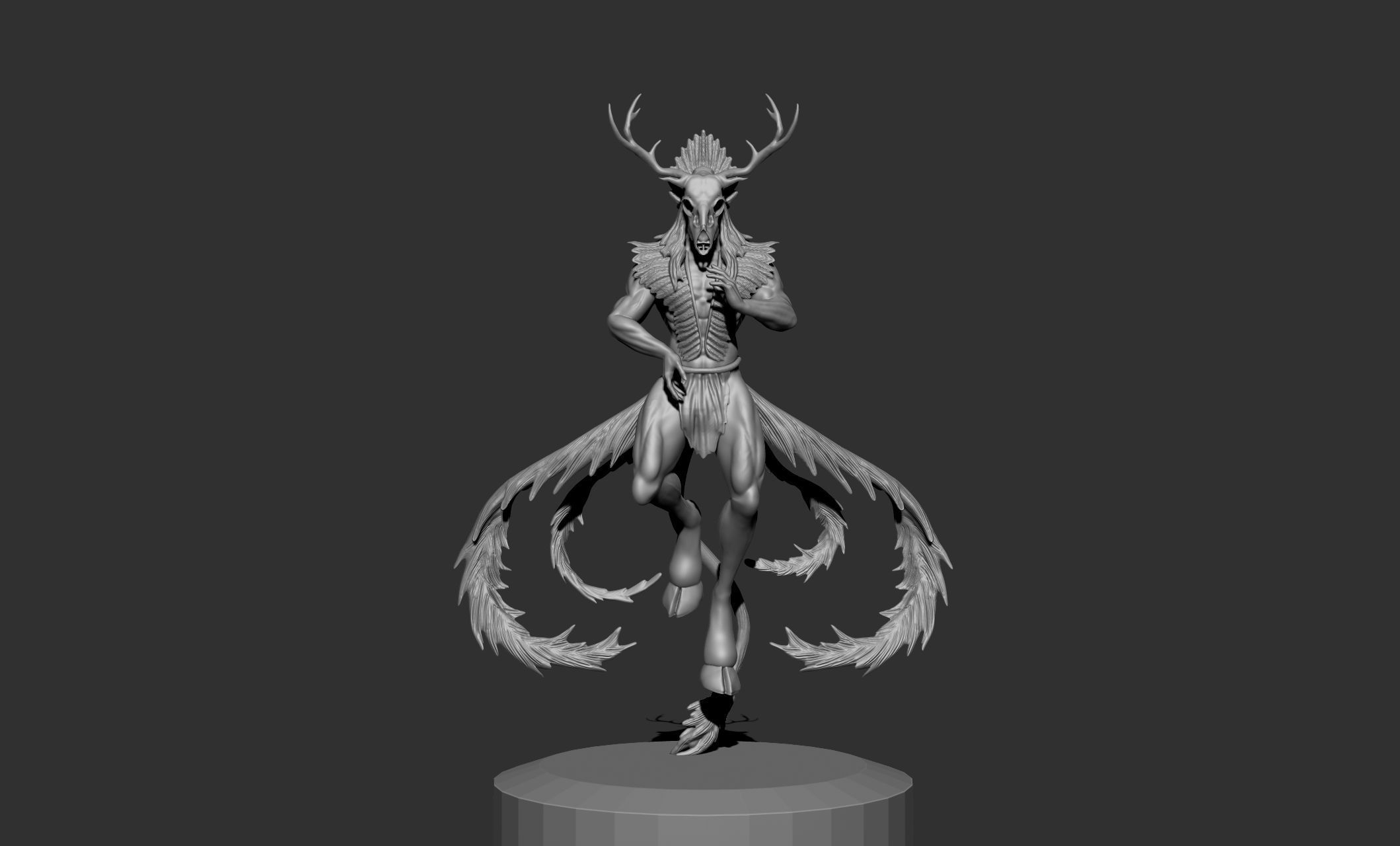 fictional creature sculpture 3D model 3D printable | CGTrader