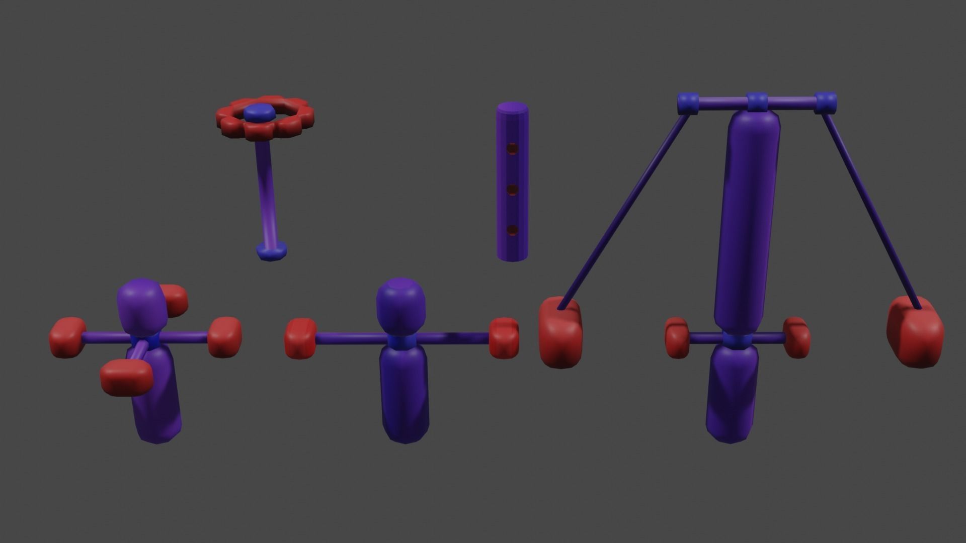 3D model 3D low poly traps - animated VR / AR / low-poly | CGTrader