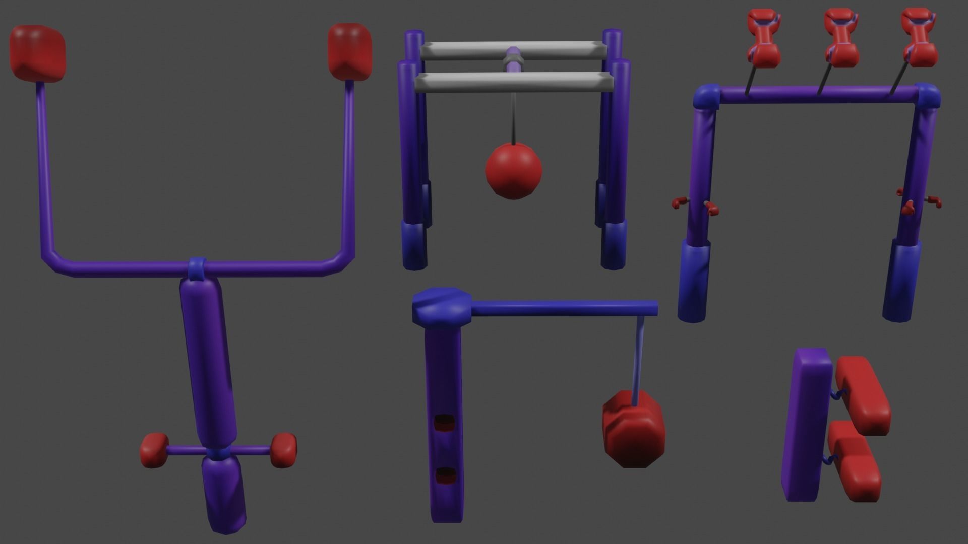 3D model 3D low poly traps - animated VR / AR / low-poly | CGTrader