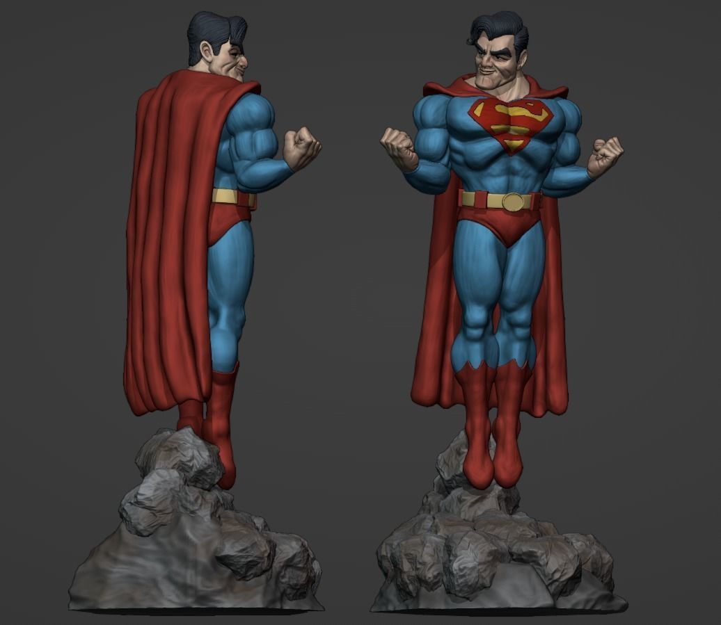 Superman DC comics 3D model 3D printable | CGTrader