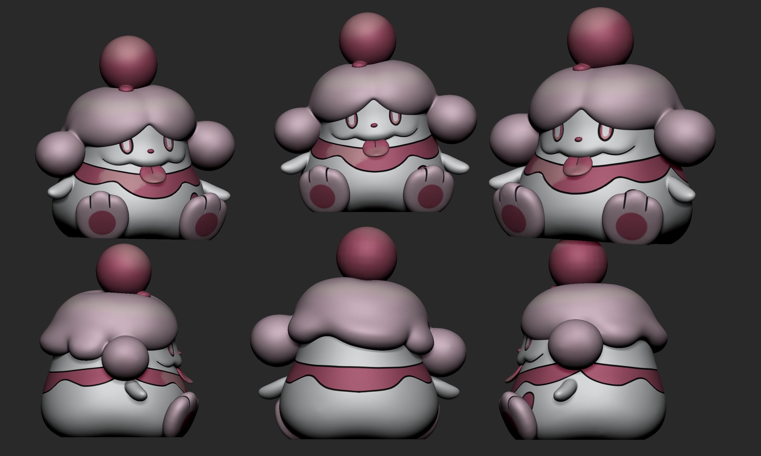 Pokemon - Slurpuff with 2 poses 3D model 3D printable | CGTrader