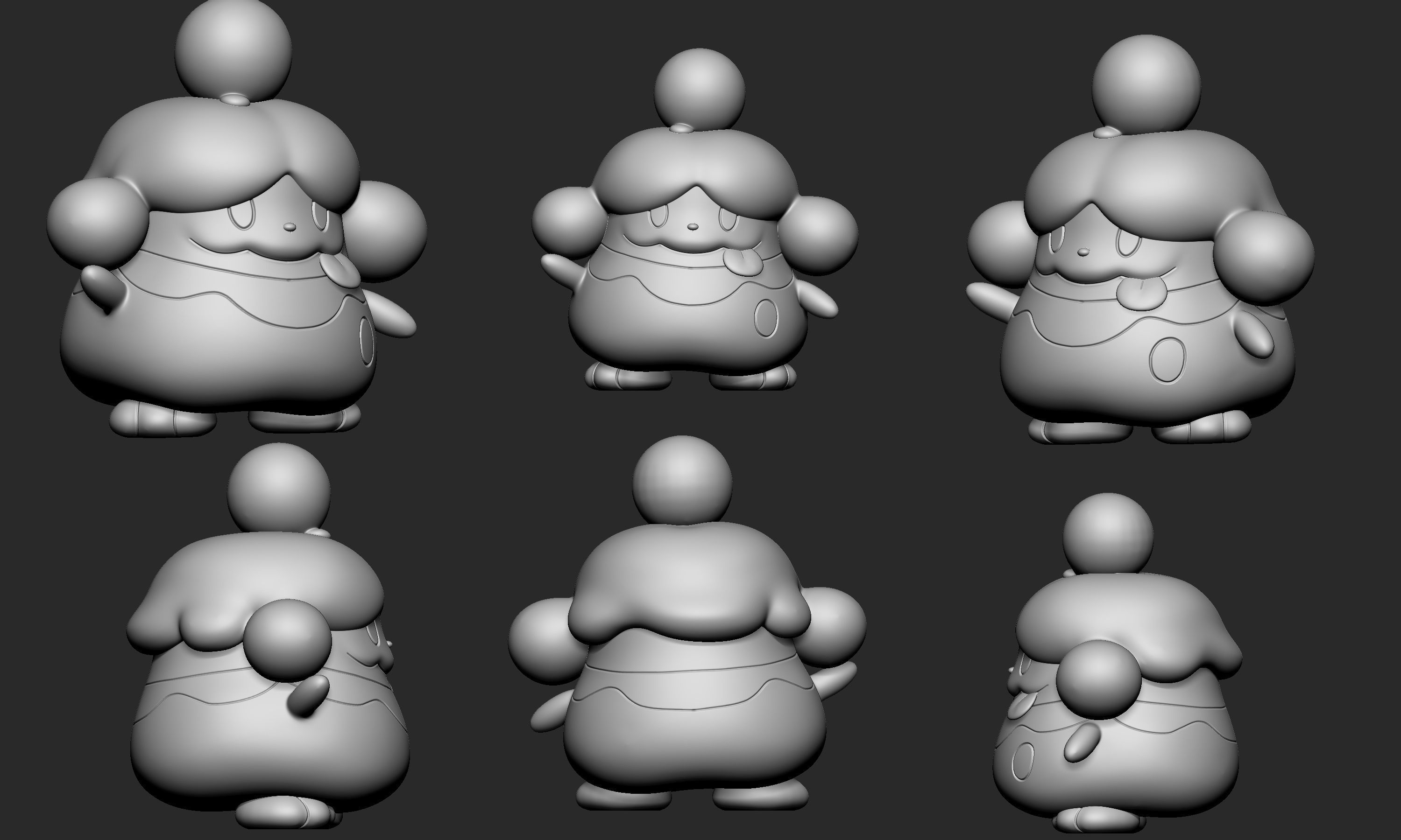 Pokemon - Slurpuff with 2 poses 3D model 3D printable | CGTrader