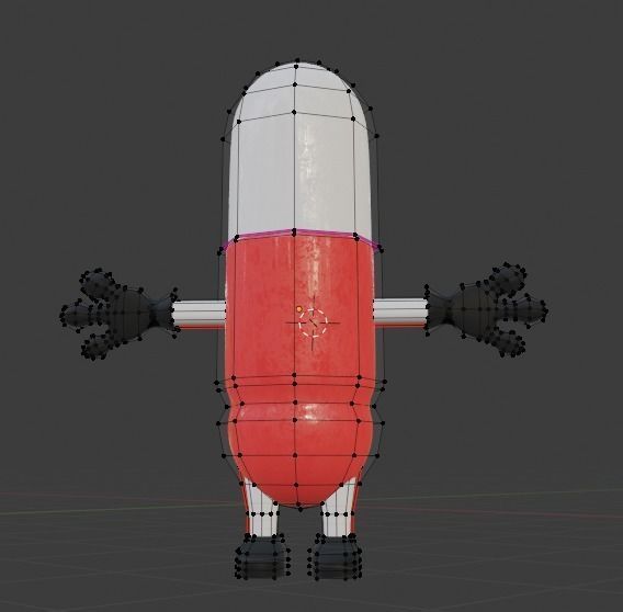 Pill man 3D model rigged | CGTrader