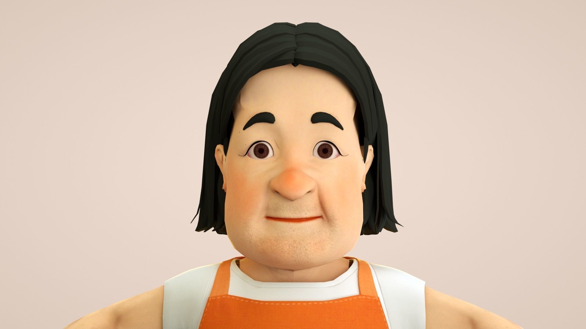 cartoon uncle 3D model | CGTrader
