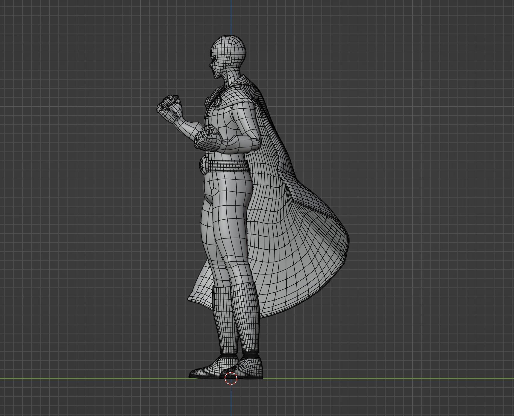 Saitama - One Punch Man 3D model rigged | CGTrader