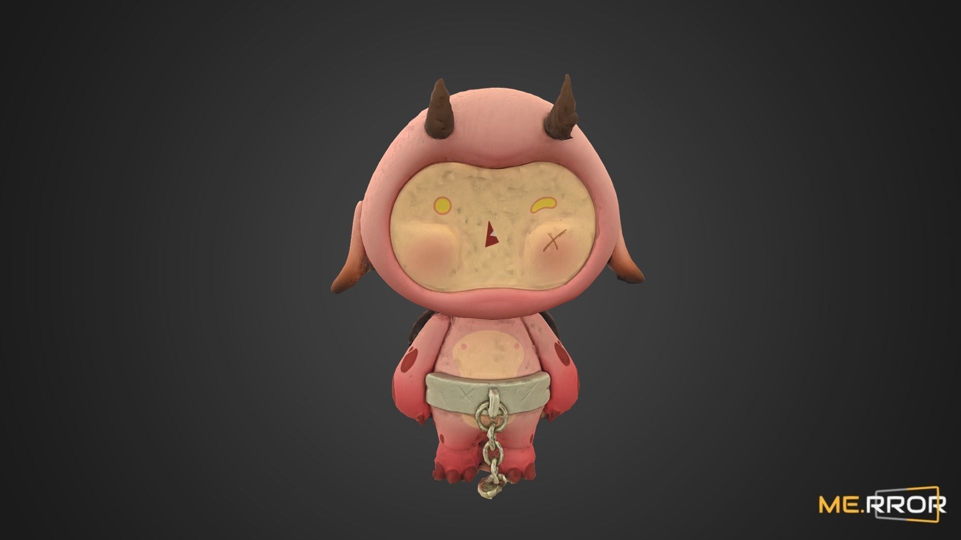 Pink Cow Monster 3D model | CGTrader