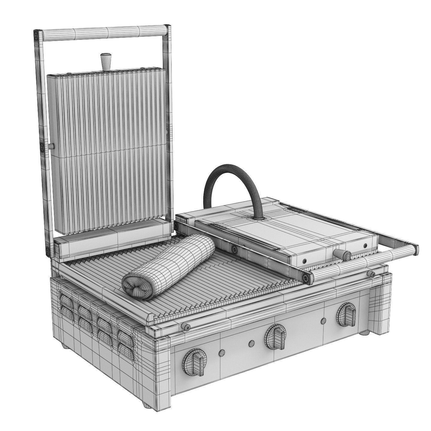 Equipment for Shawarma cafe 3D model | CGTrader