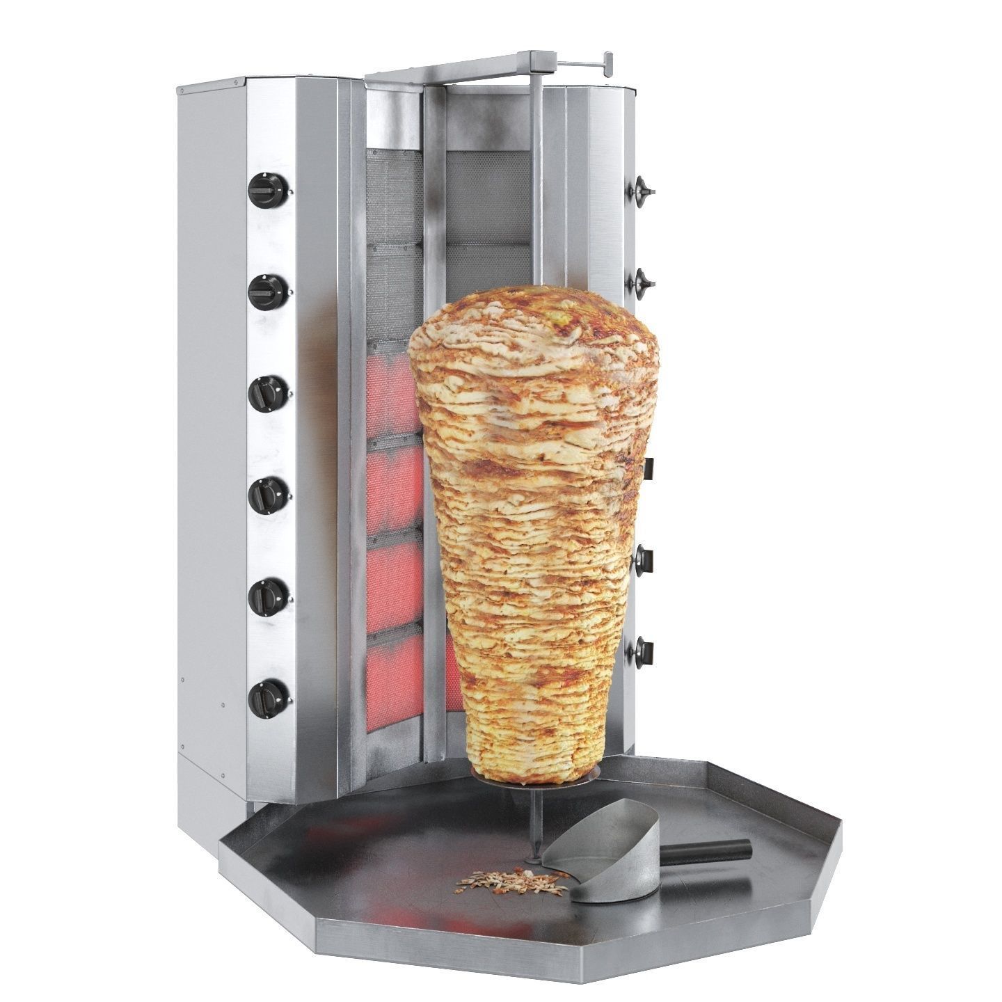 Equipment for Shawarma cafe 3D model | CGTrader