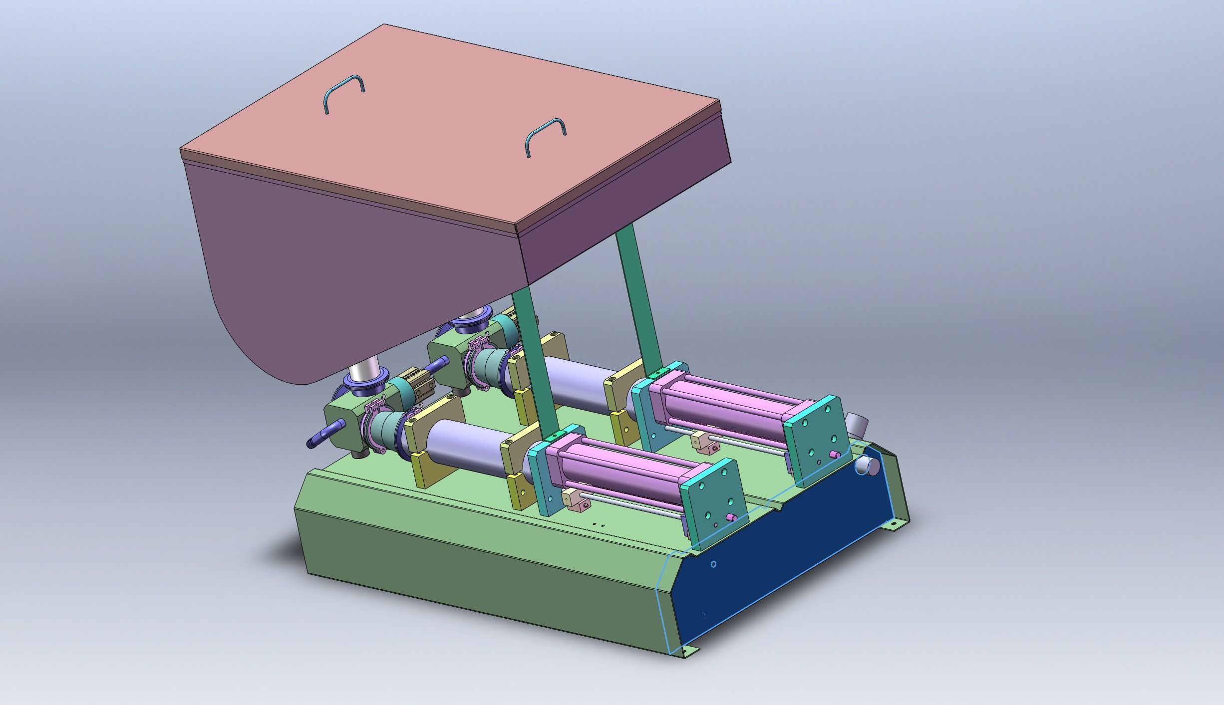 Liquid filling cylinder valve mechanism 3D model | CGTrader