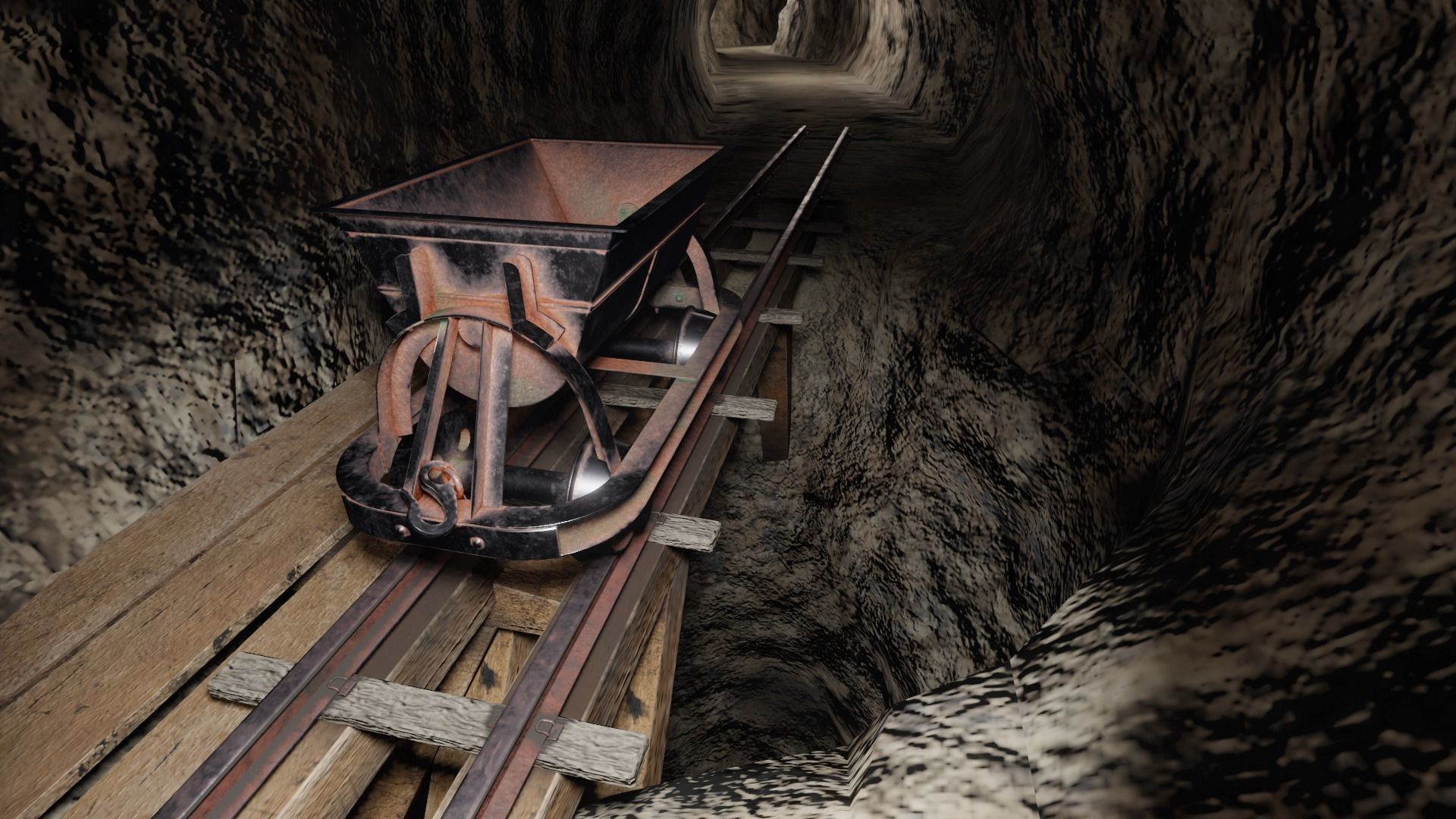 3D model Modular Mine Tunnels Version Two VR / AR / low-poly | CGTrader