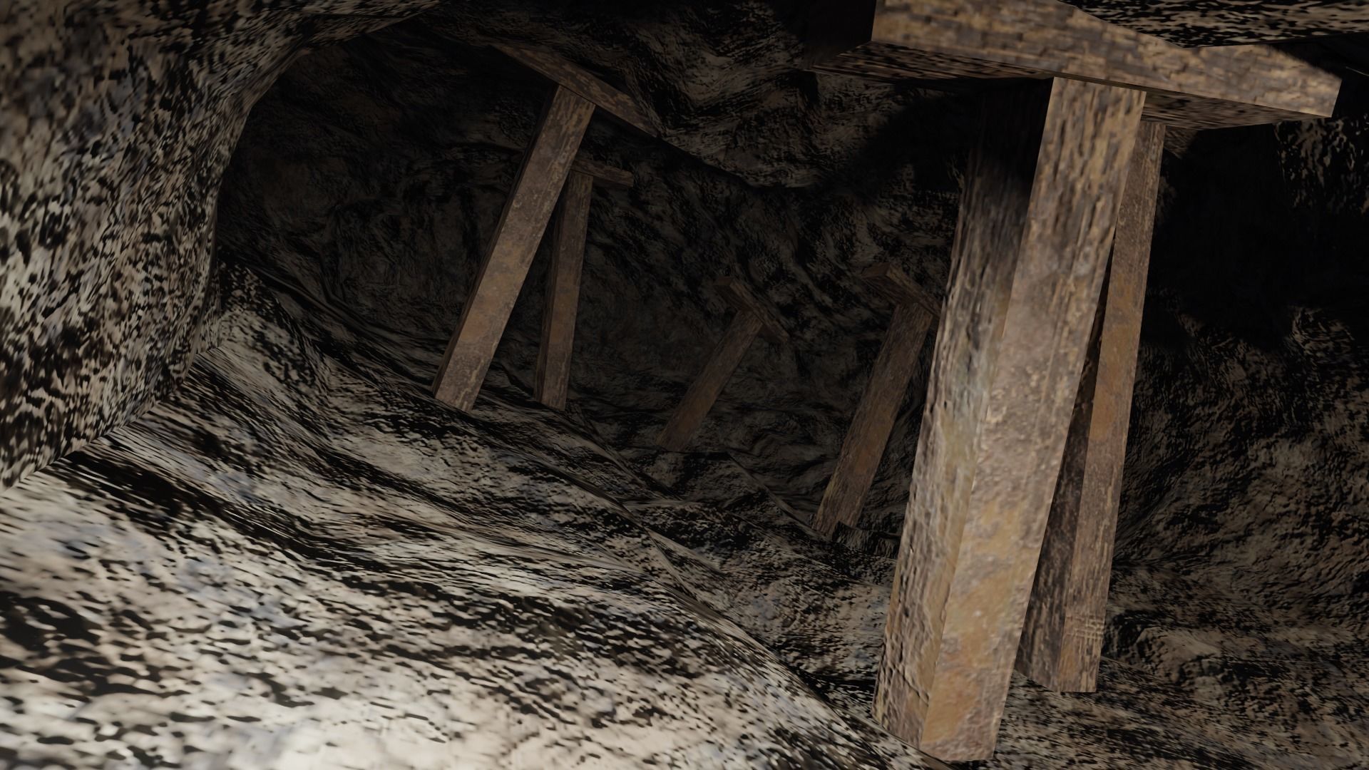 3D model Modular Mine Tunnels Version Two VR / AR / low-poly | CGTrader