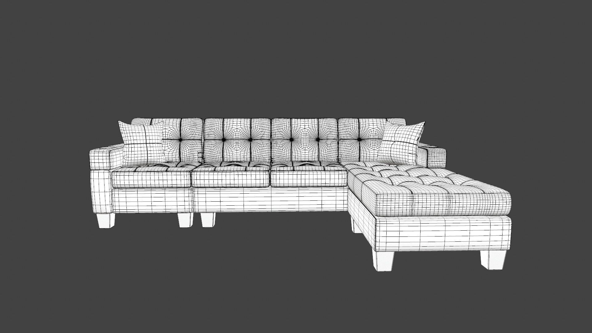 Sofa 3 Seater L Shaped 3D model | CGTrader