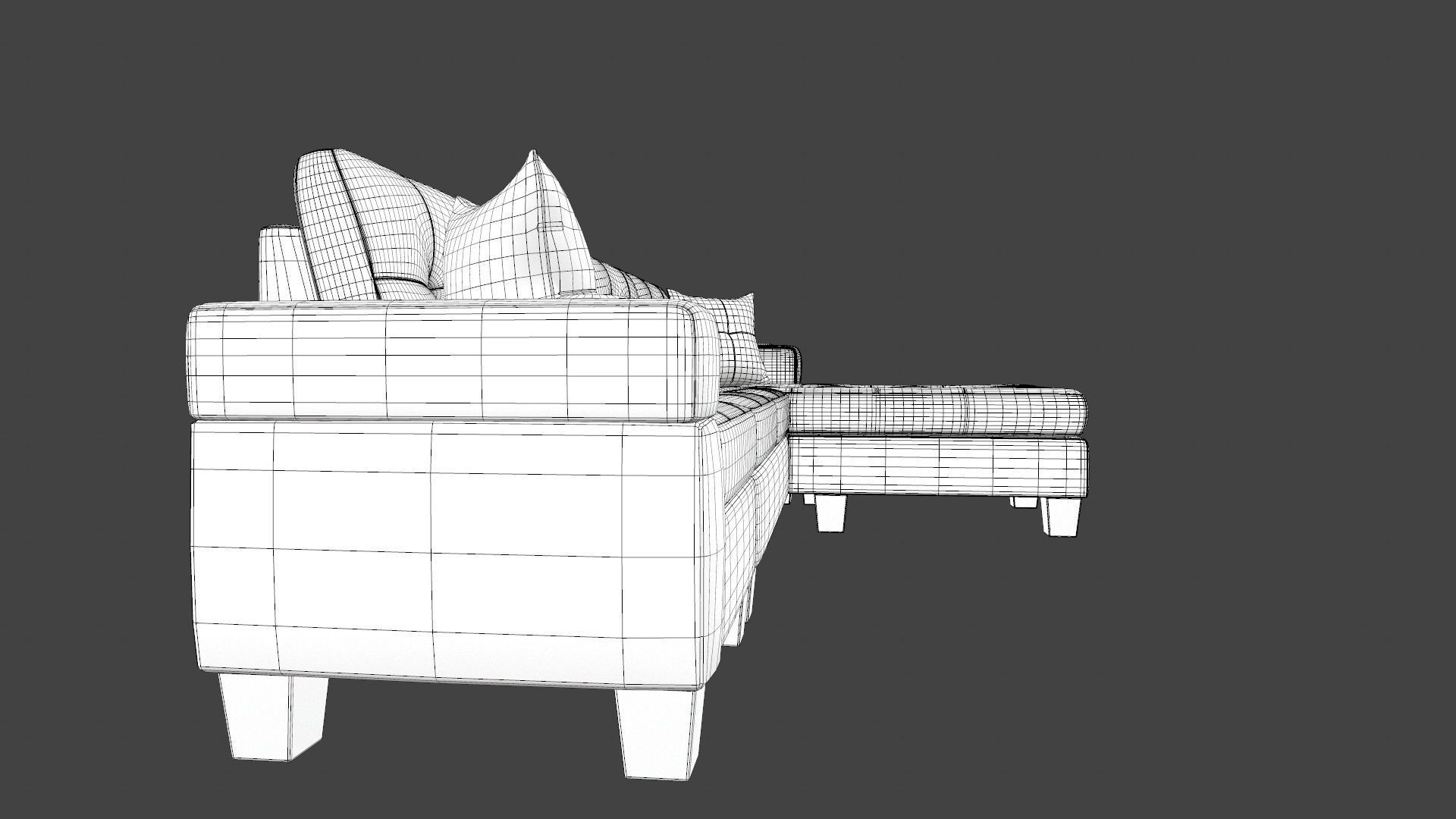 Sofa 3 Seater L Shaped 3D model | CGTrader