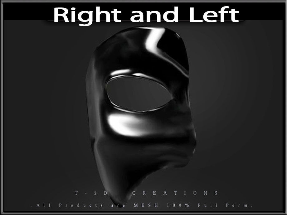 3D model HALF MASK - Left and Right VR / AR / low-poly | CGTrader
