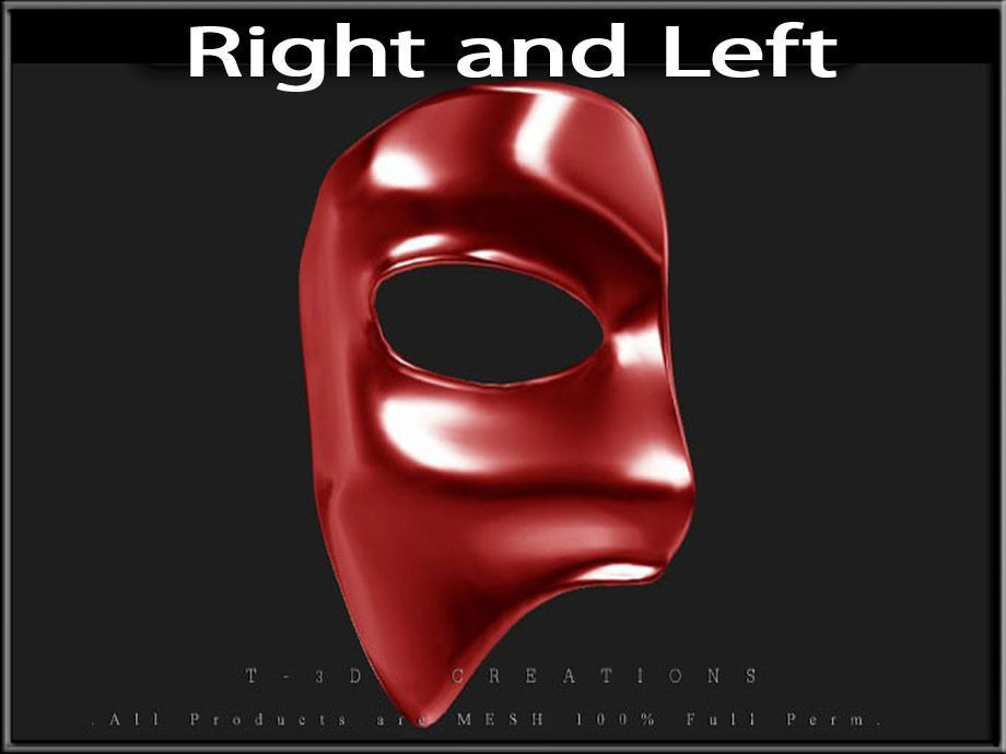 3D model HALF MASK - Left and Right VR / AR / low-poly | CGTrader