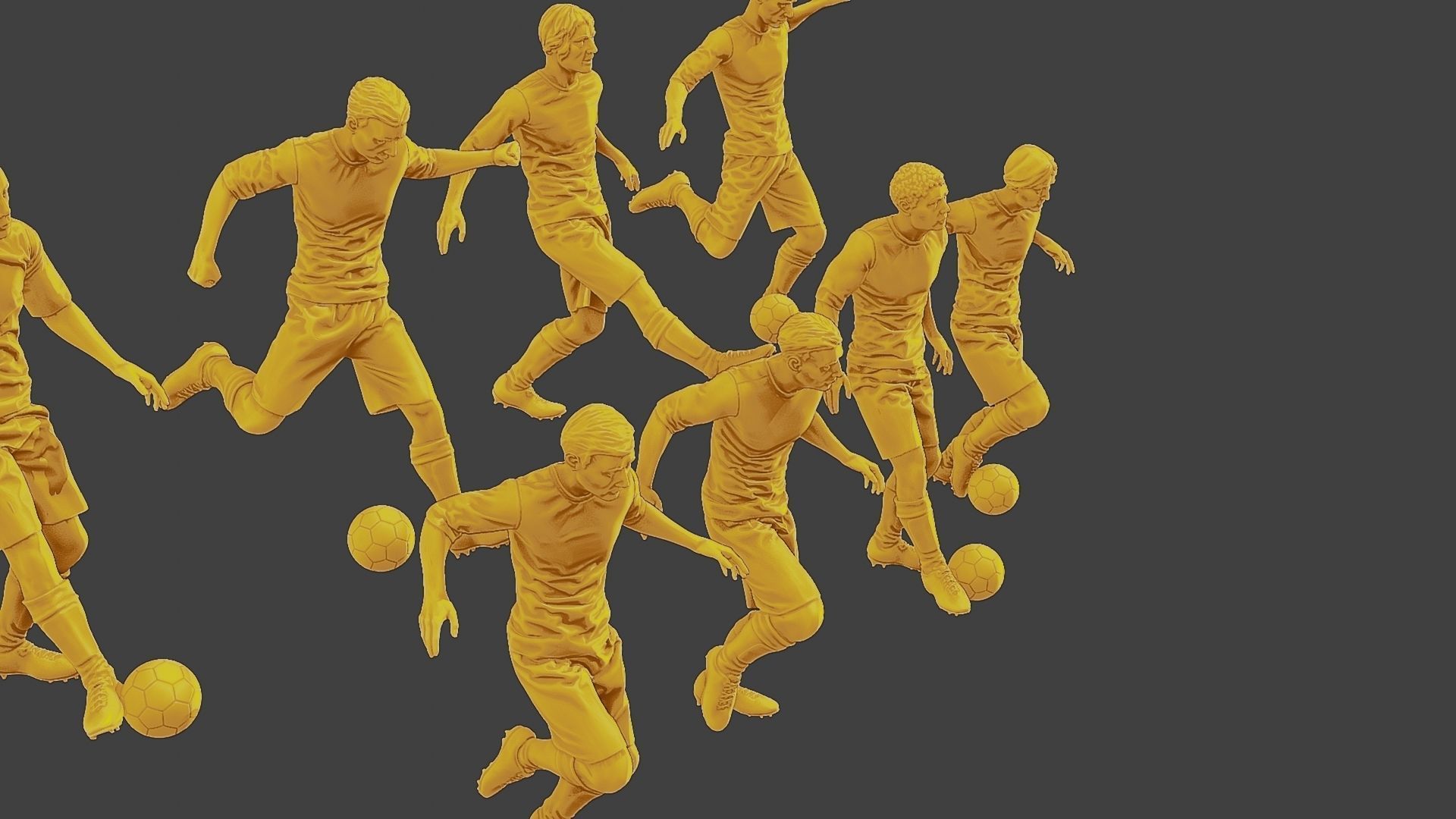 Soccer Players SP Pack1 3D Model Collection | CGTrader