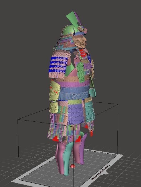 Lord Katsumoto Samurai Armor 3D model 3D printable | CGTrader