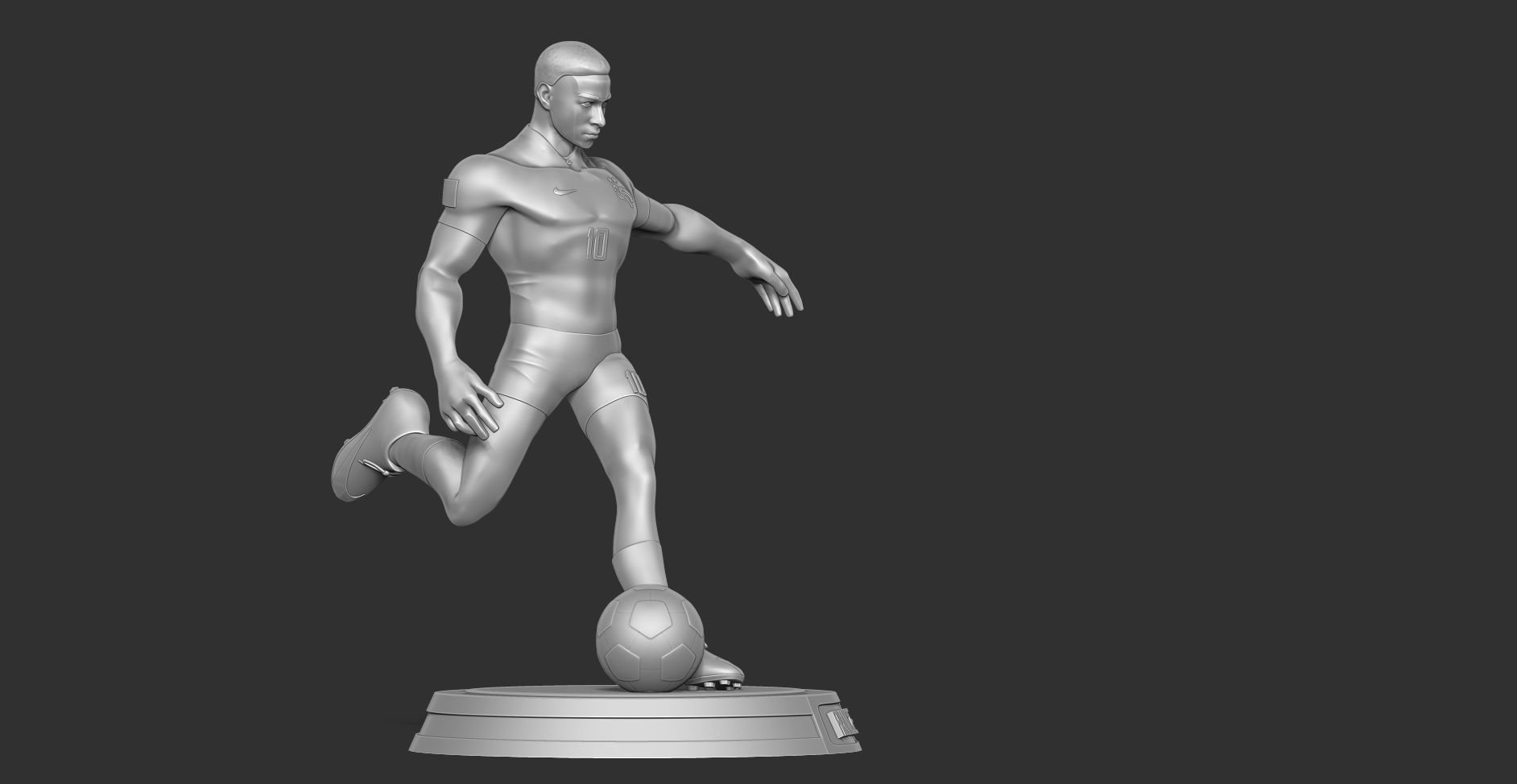 Kylian Mbappe 3D model 3D printable | CGTrader