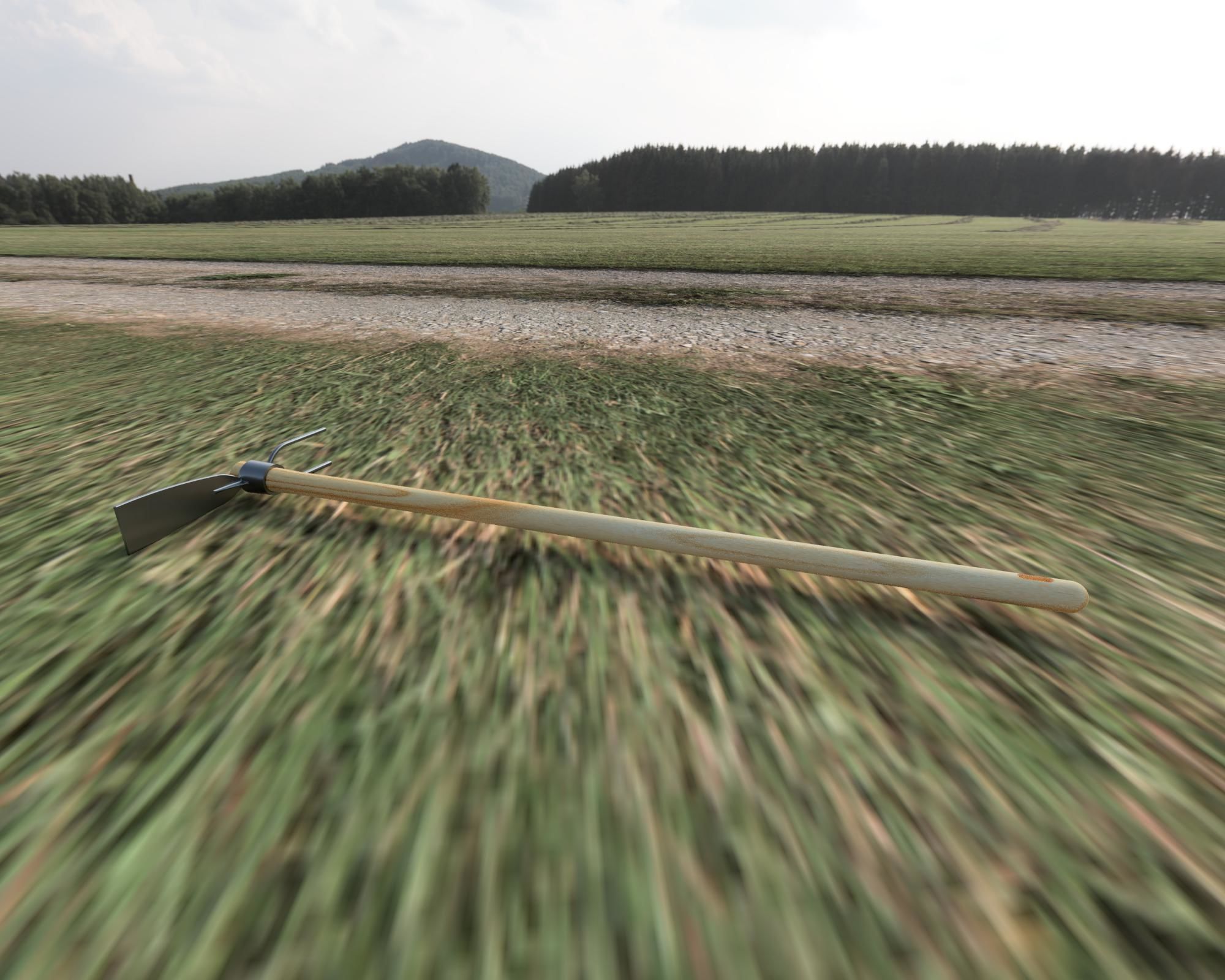 Hoe garden 3D model | CGTrader