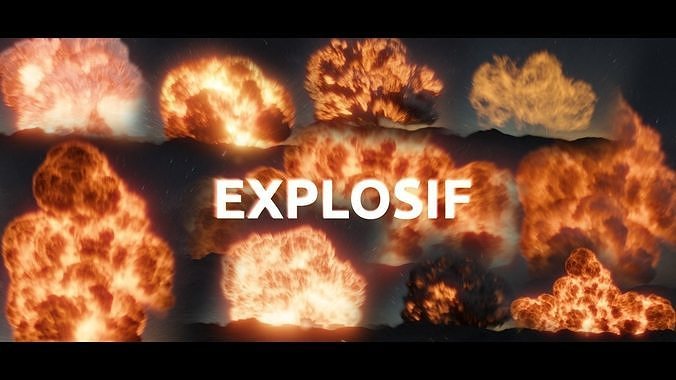 Explosif V1 Blender Addon - Create Explosions in 1min 3D model | CGTrader