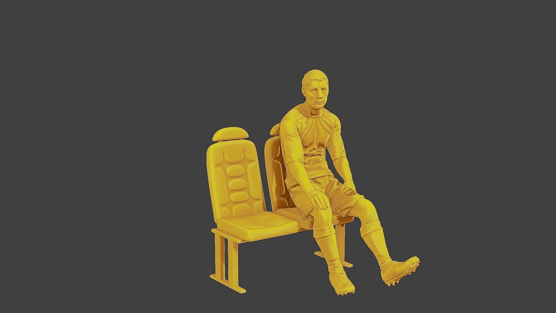 Soccer Player SP 012 3D model 3D printable | CGTrader