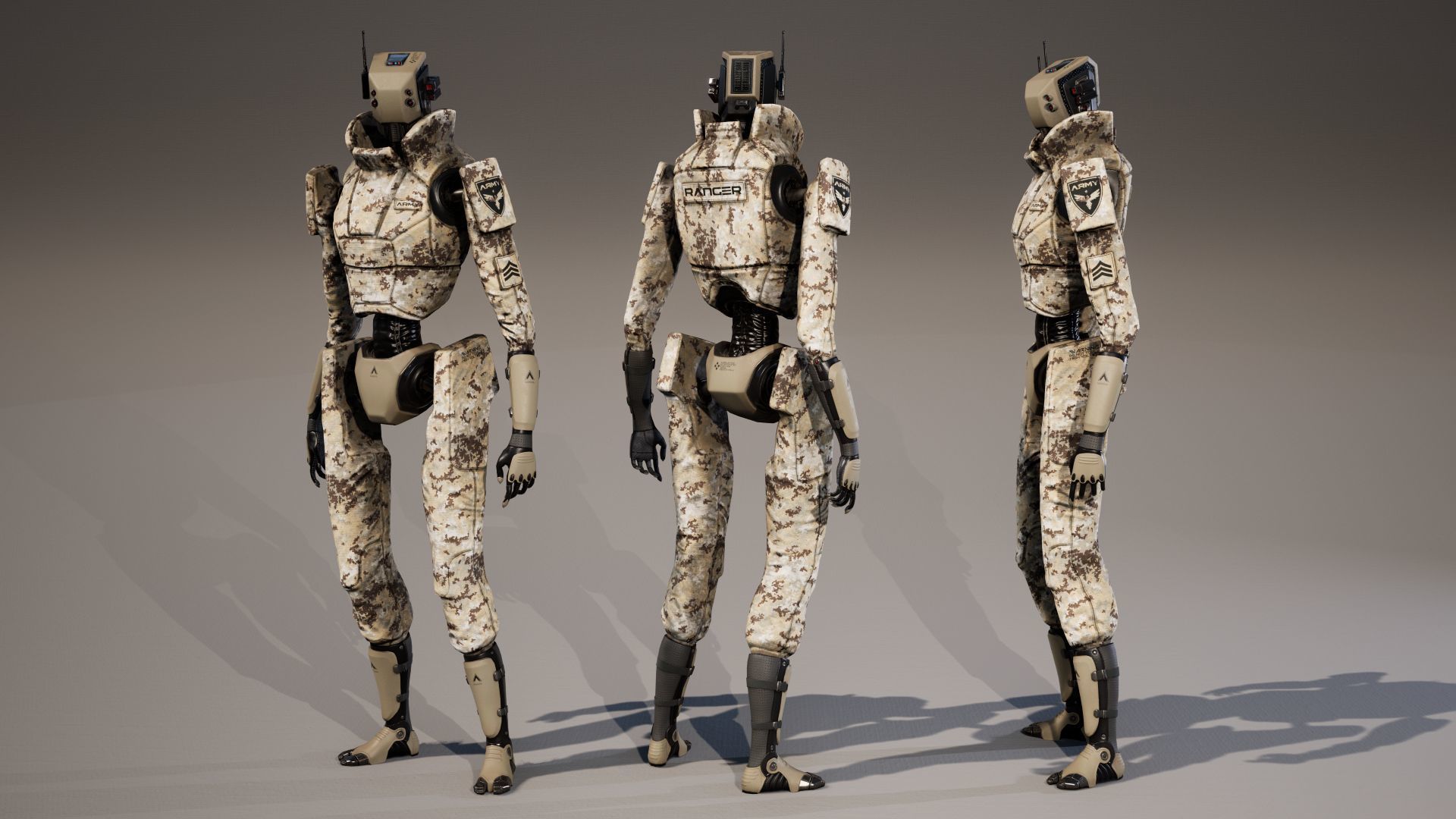 3D model Robot 3 VR / AR / low-poly rigged | CGTrader