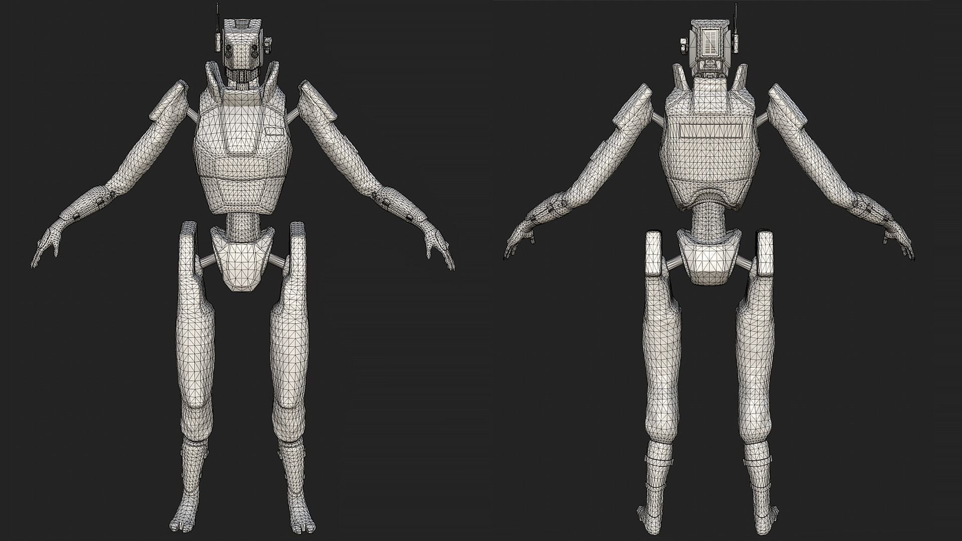 3D model Robot 3 VR / AR / low-poly rigged | CGTrader