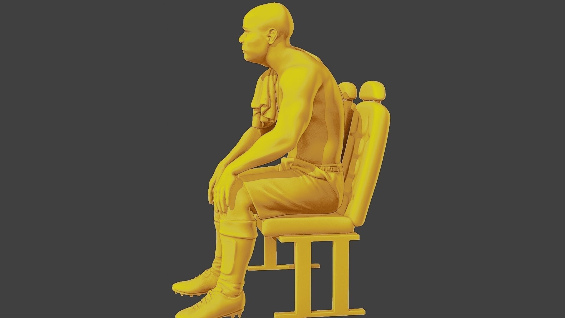 Soccer Player SP 014 3D model 3D printable | CGTrader