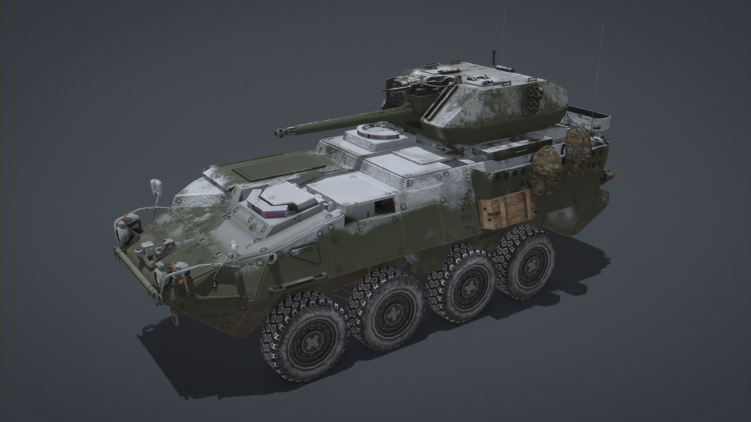 3D model Stryker M1296 Dragoon VR / AR / low-poly | CGTrader