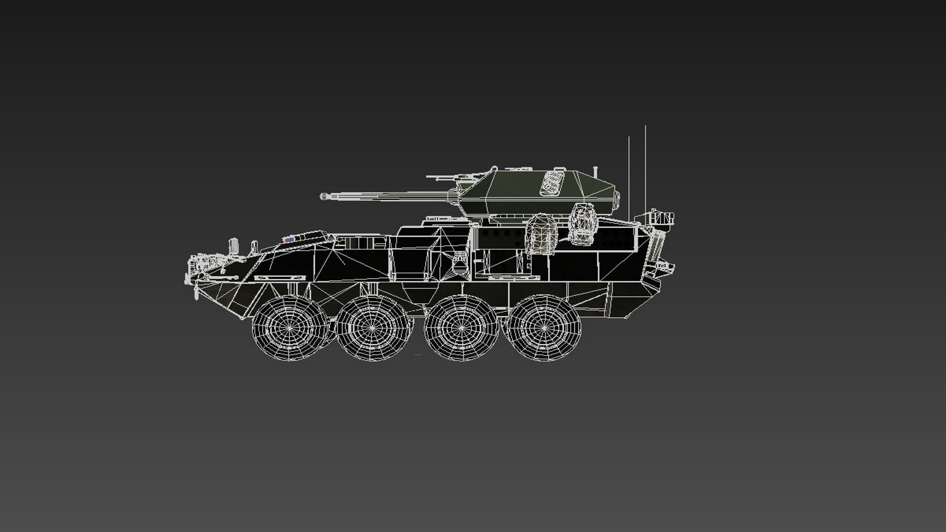 3D model Stryker M1296 Dragoon VR / AR / low-poly | CGTrader