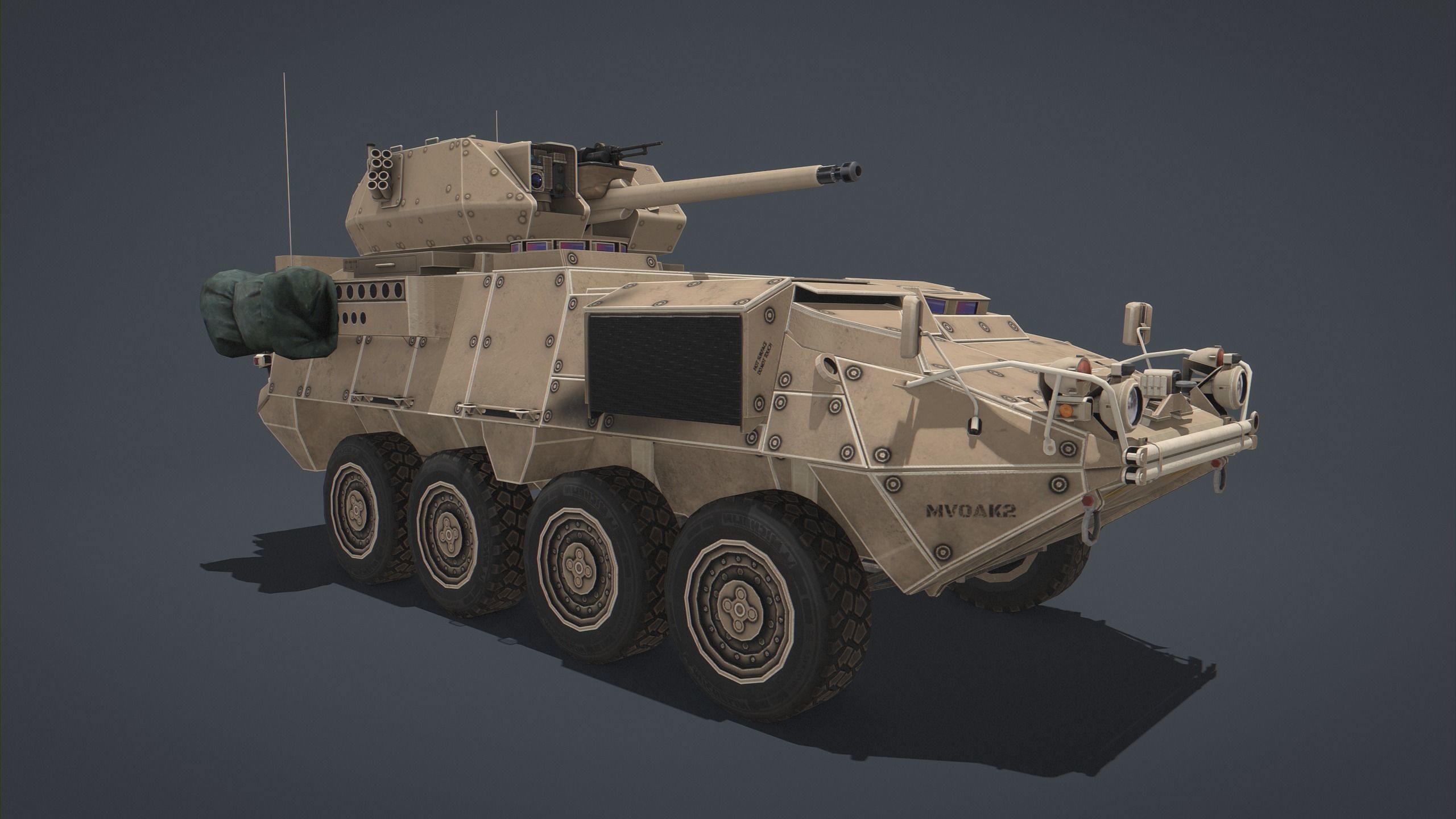 3D model Stryker M1296 Dragoon VR / AR / low-poly | CGTrader