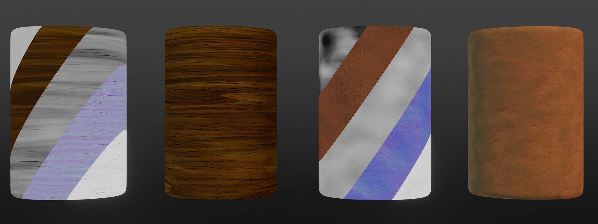 Procedural Stylized Texture Pack Wood Grass Ground and Concrete Texture ...